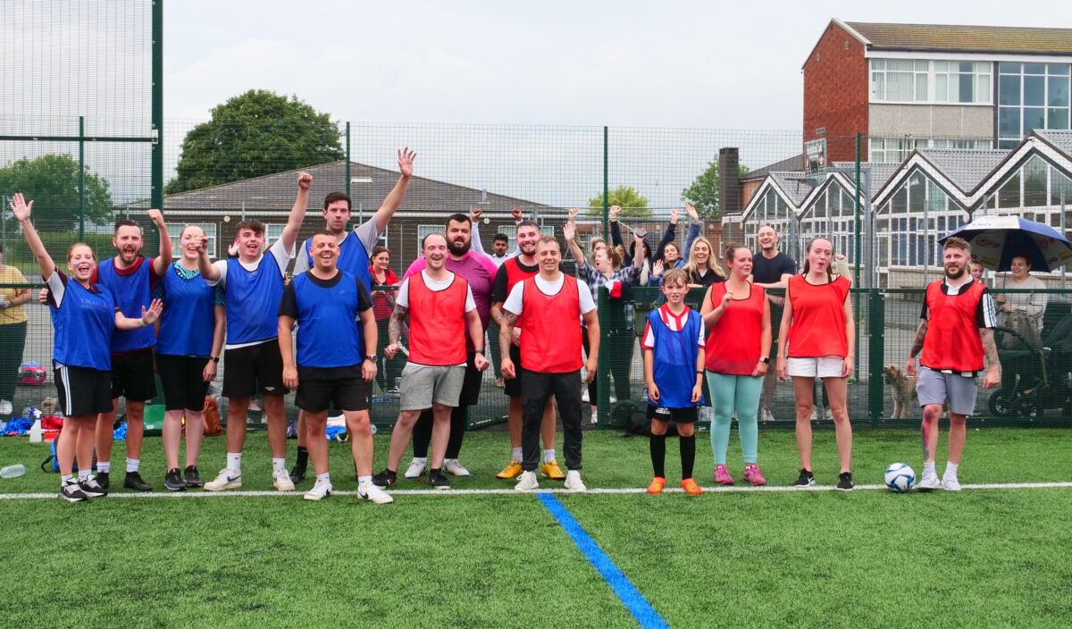 Football tournament sees colleagues match up for charity